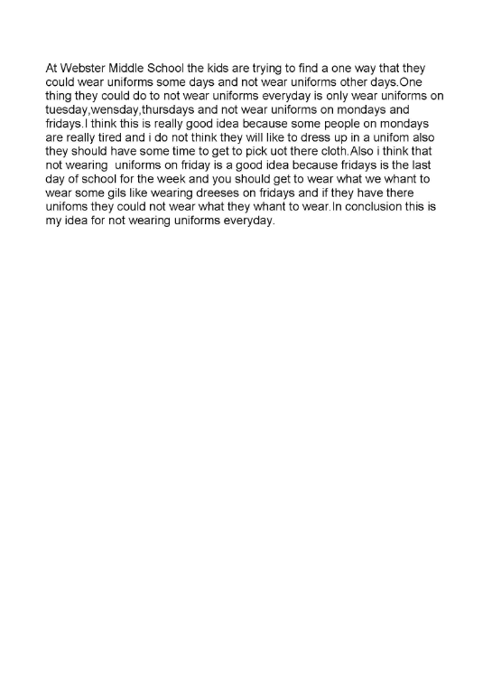 New School Uniform Policy Anchor_Score Point 4